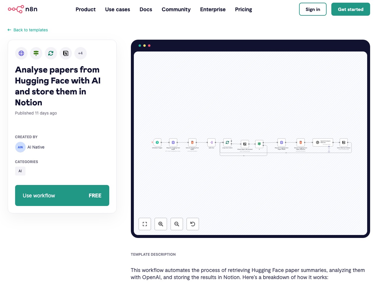 AI Native Flow Case Study #21 – Analyse papers from Hugging Face with AI and store them in ...